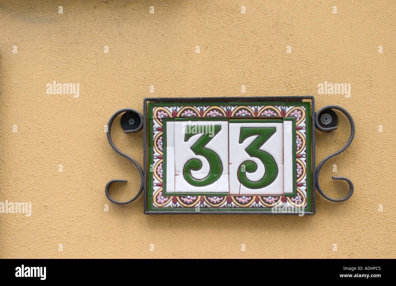 House numbers St Augustine Florida USA Stock Photo - Alamy