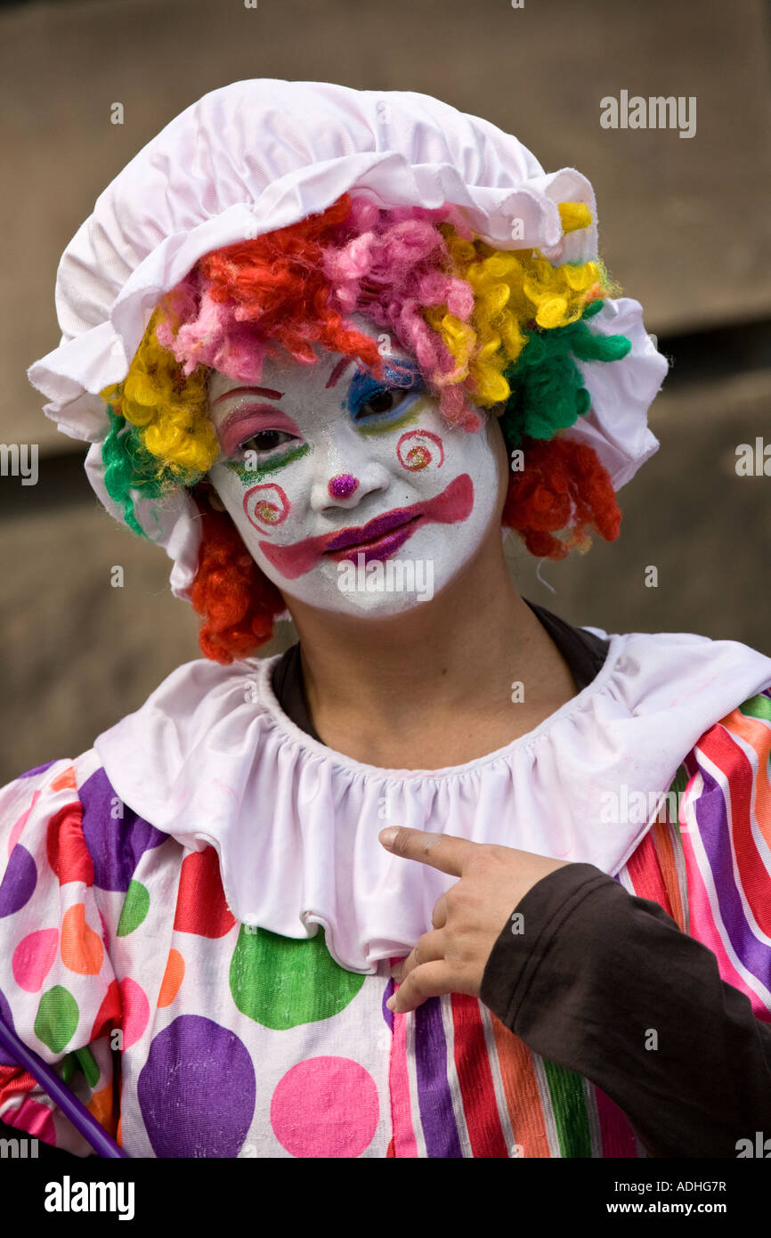 Clown from the stage production A Wish at the Edinburgh festival fringe ...