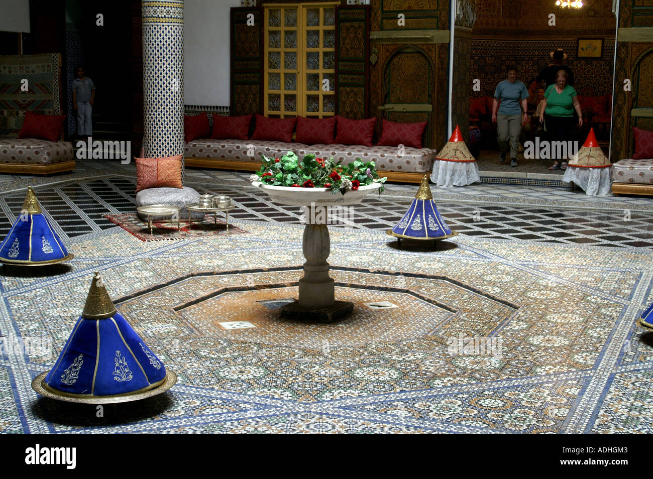Inside the french governors office in Fes in the one time protectorate ...