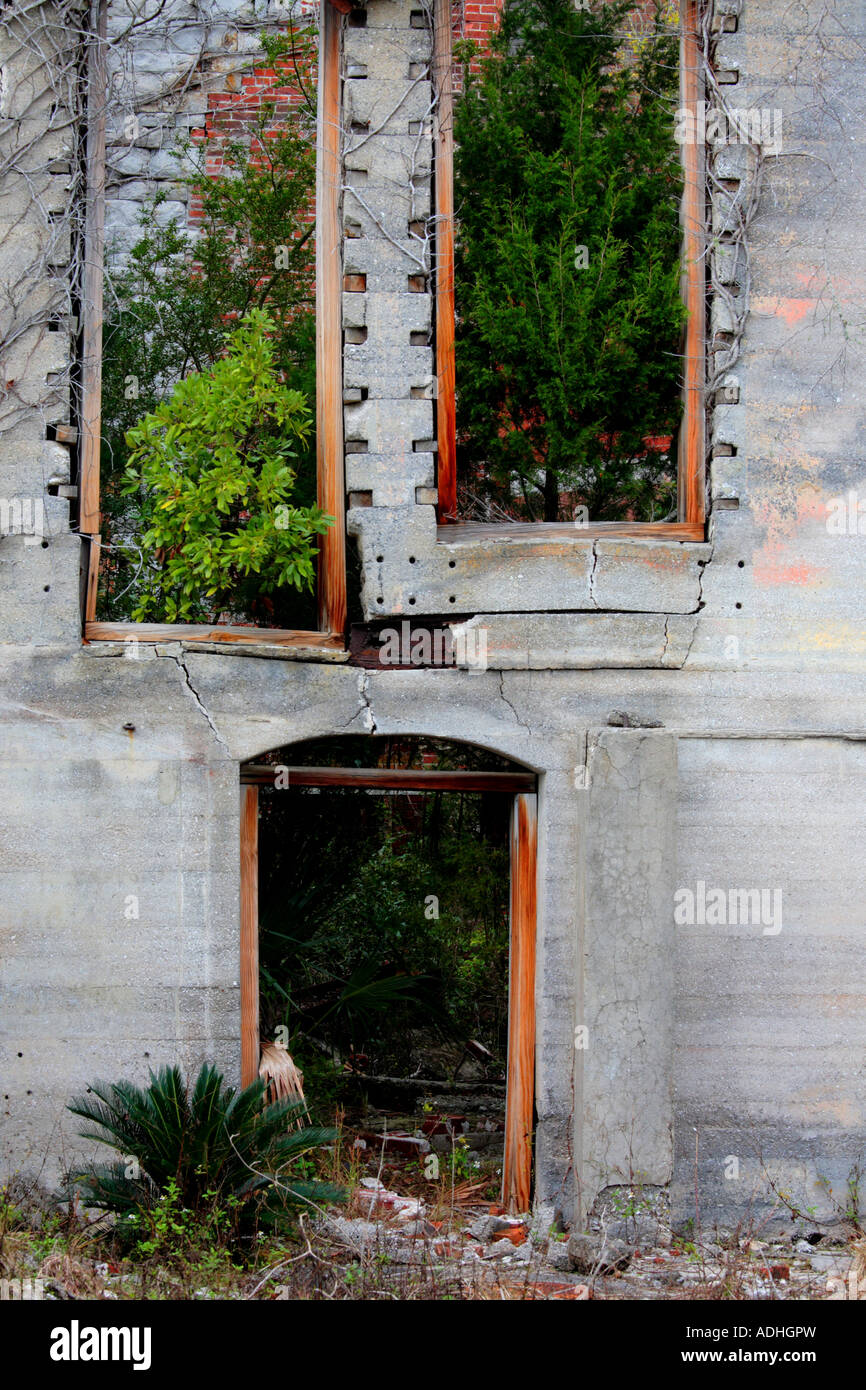door at dungeness mansion ruins cumberland island national seashore ...