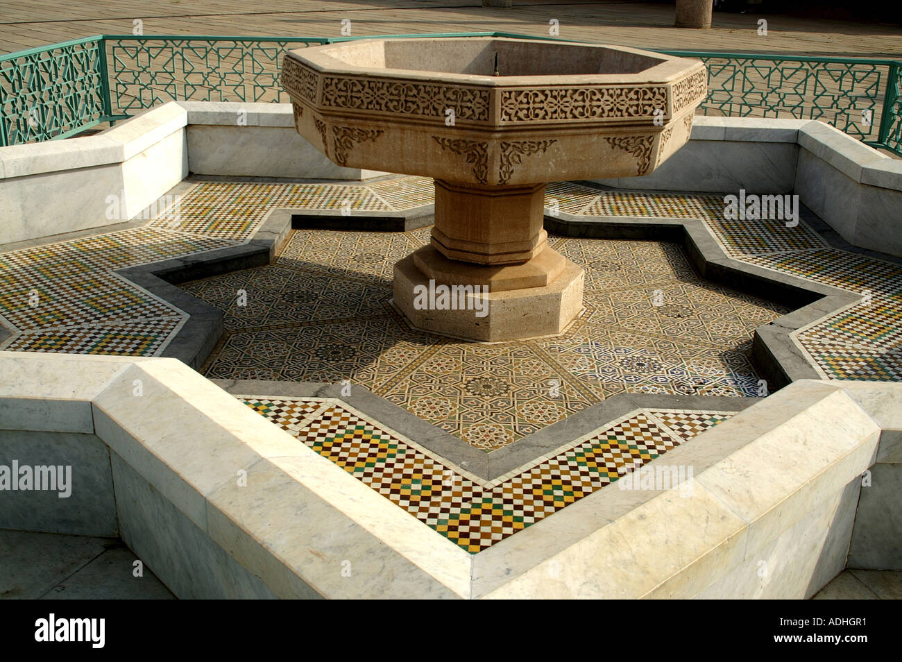 Fountain outside Mausoleum of Mohammed 5th V Rabat Morocco Stock Photo ...