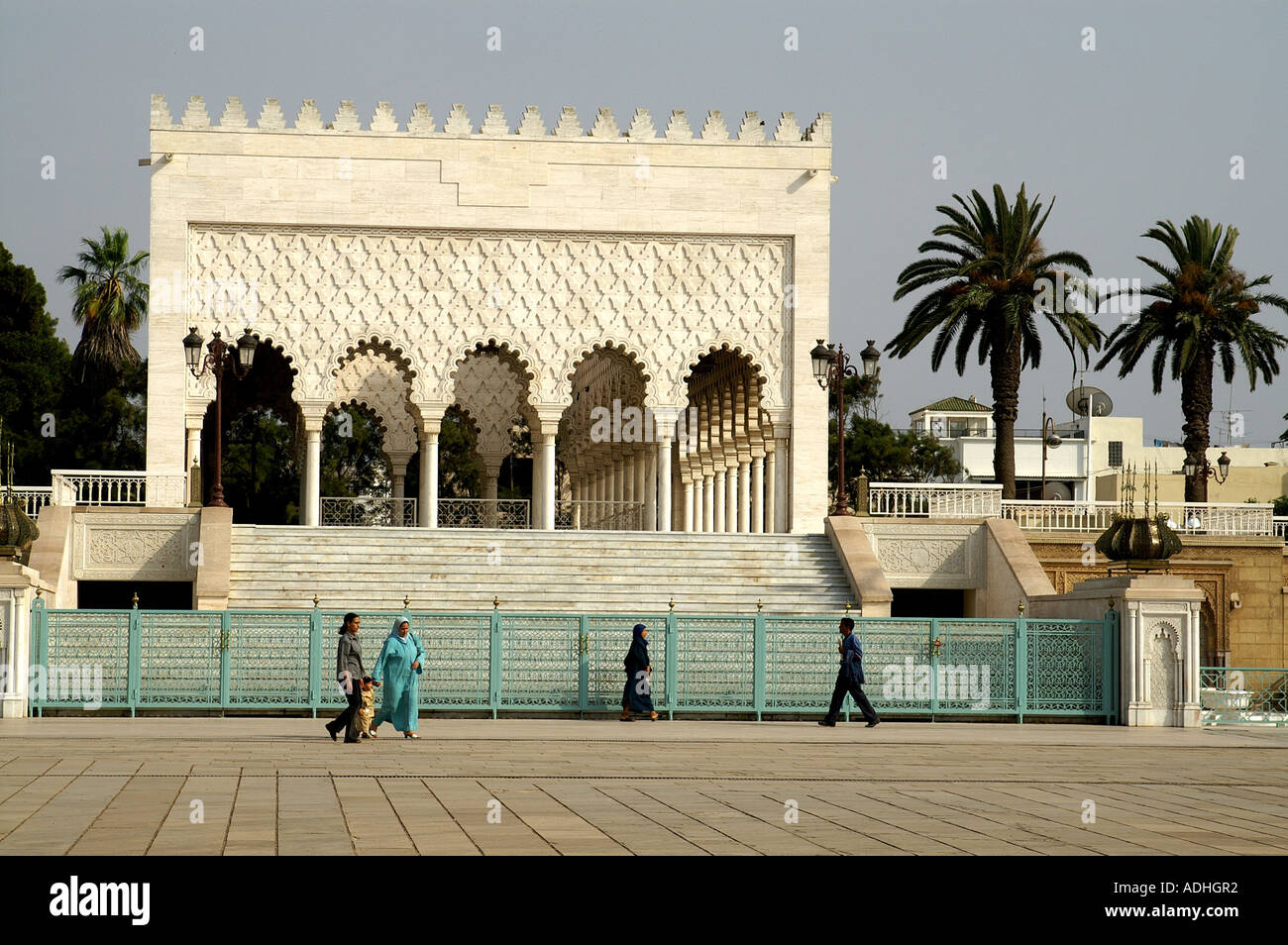 Mausoleum of Mohammed 5th V designed by Vo Toan Rabat Morocco Stock ...