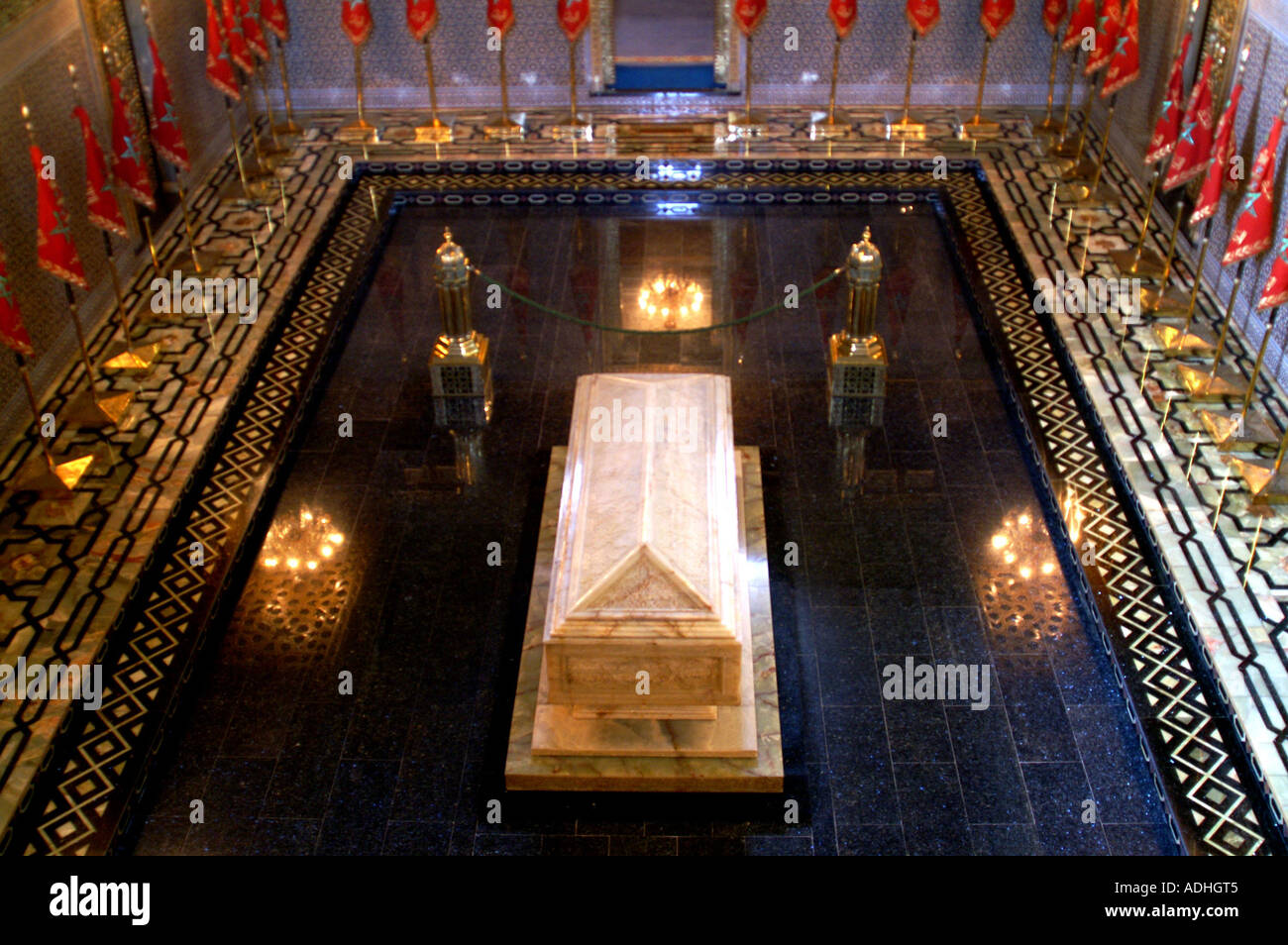 The sarcophagus Mausoleum of Mohammed 5th V Rabat Morocco Stock Photo ...