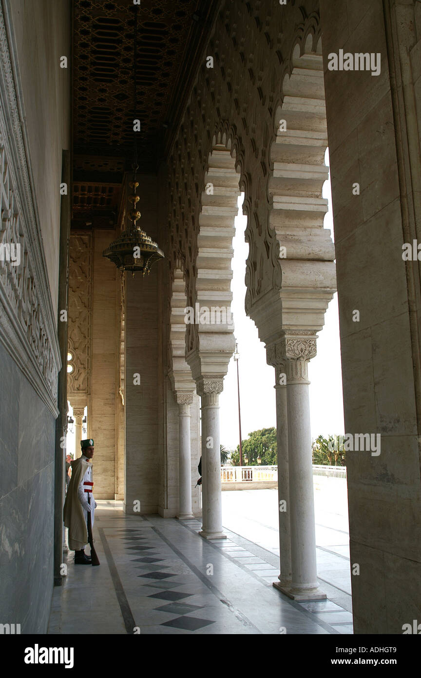 Mausoleum of Mohammed 5th V designed by Vo Toan Rabat Morocco Stock ...