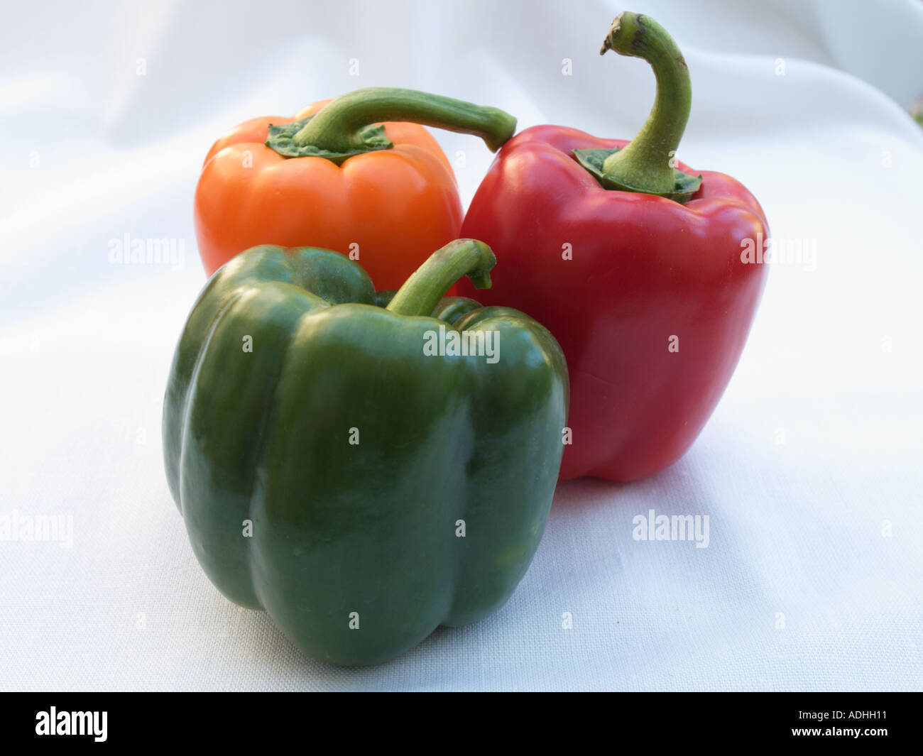 Three different coloured Capsicums Stock Photo - Alamy