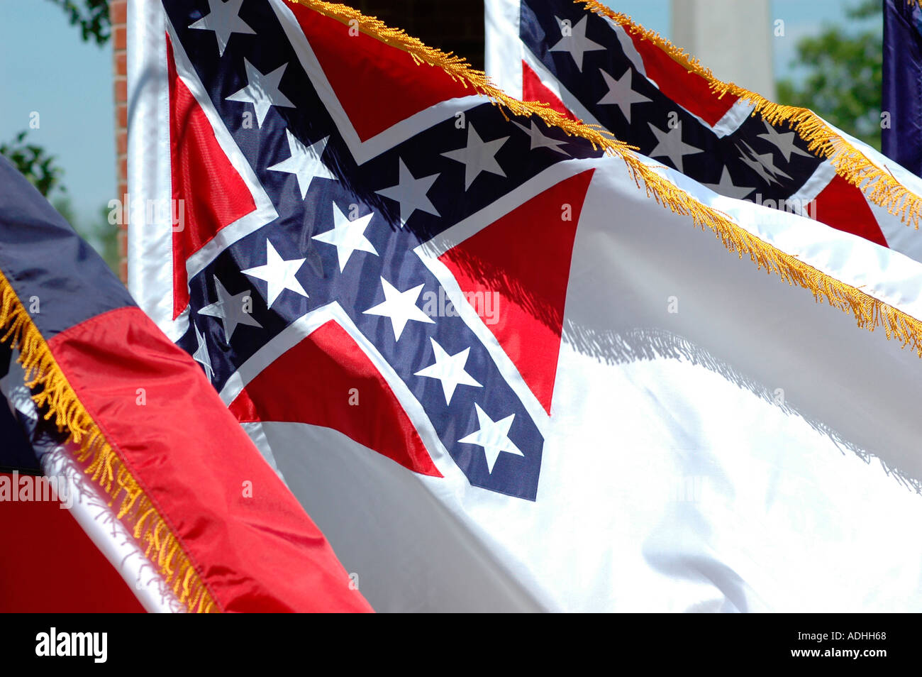Flags of the Confederate side from the war between the states in the ...