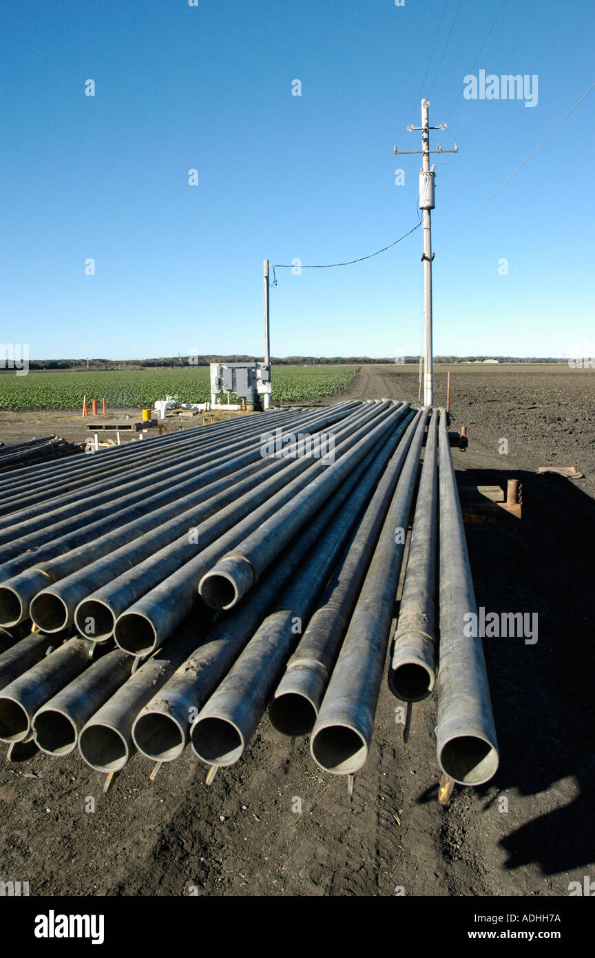 Laying out pipes for water irrigation in dry parts of the california ...