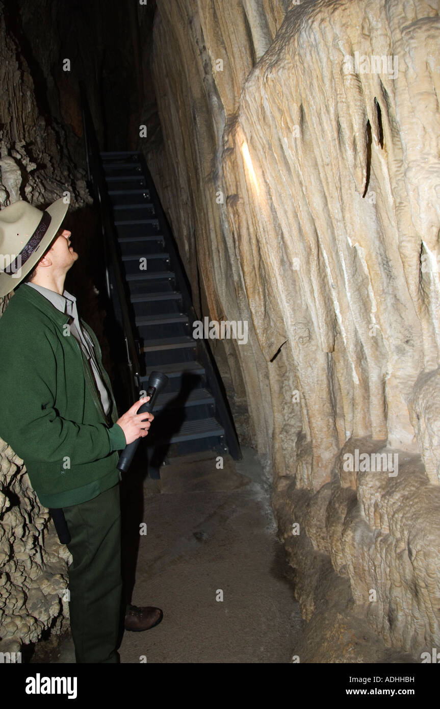 USA Nevada Great Basin National Park Lehman Cave limestone formations ...