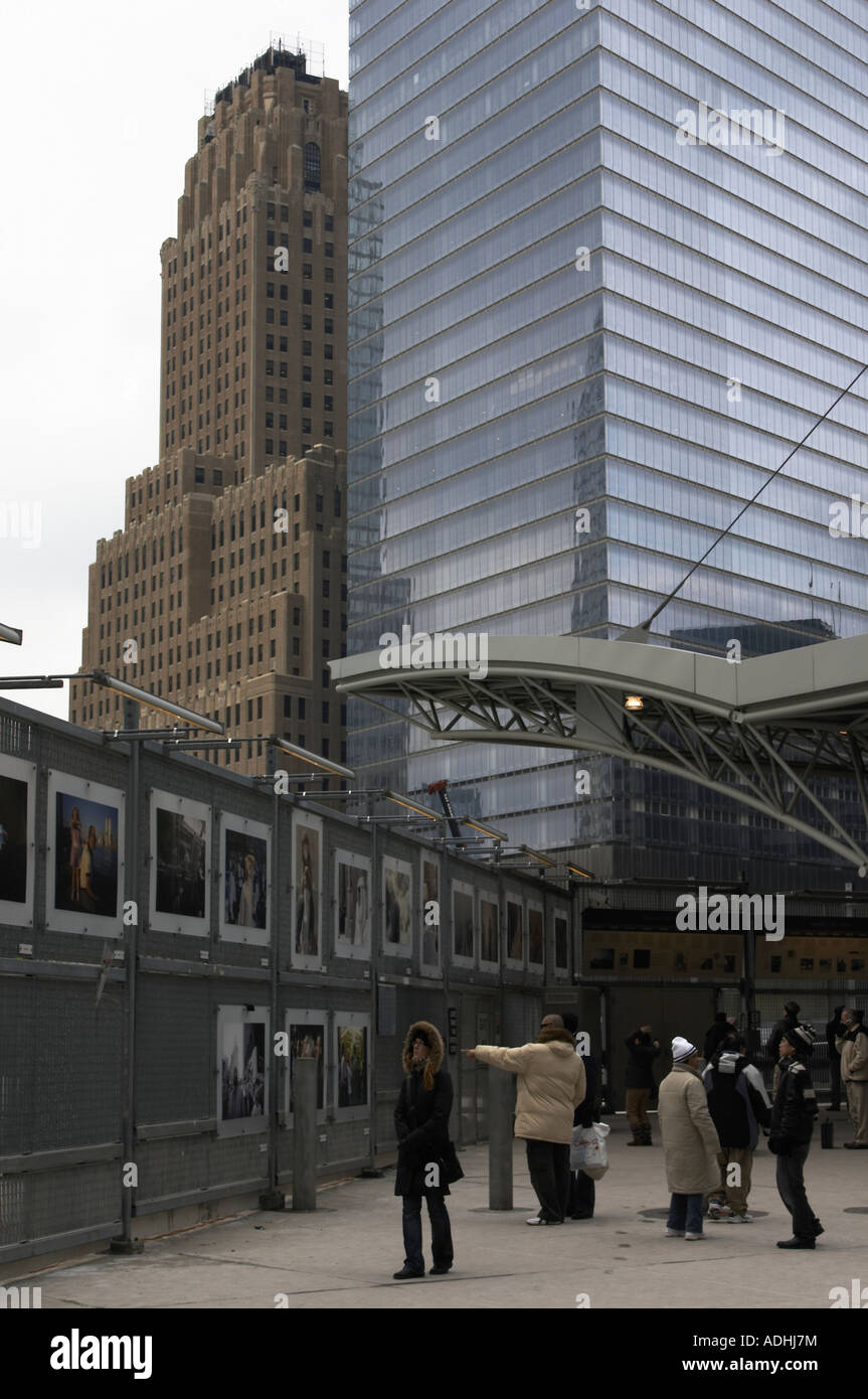 World Trade Center subway station with tribute to 9/11 victims with ...