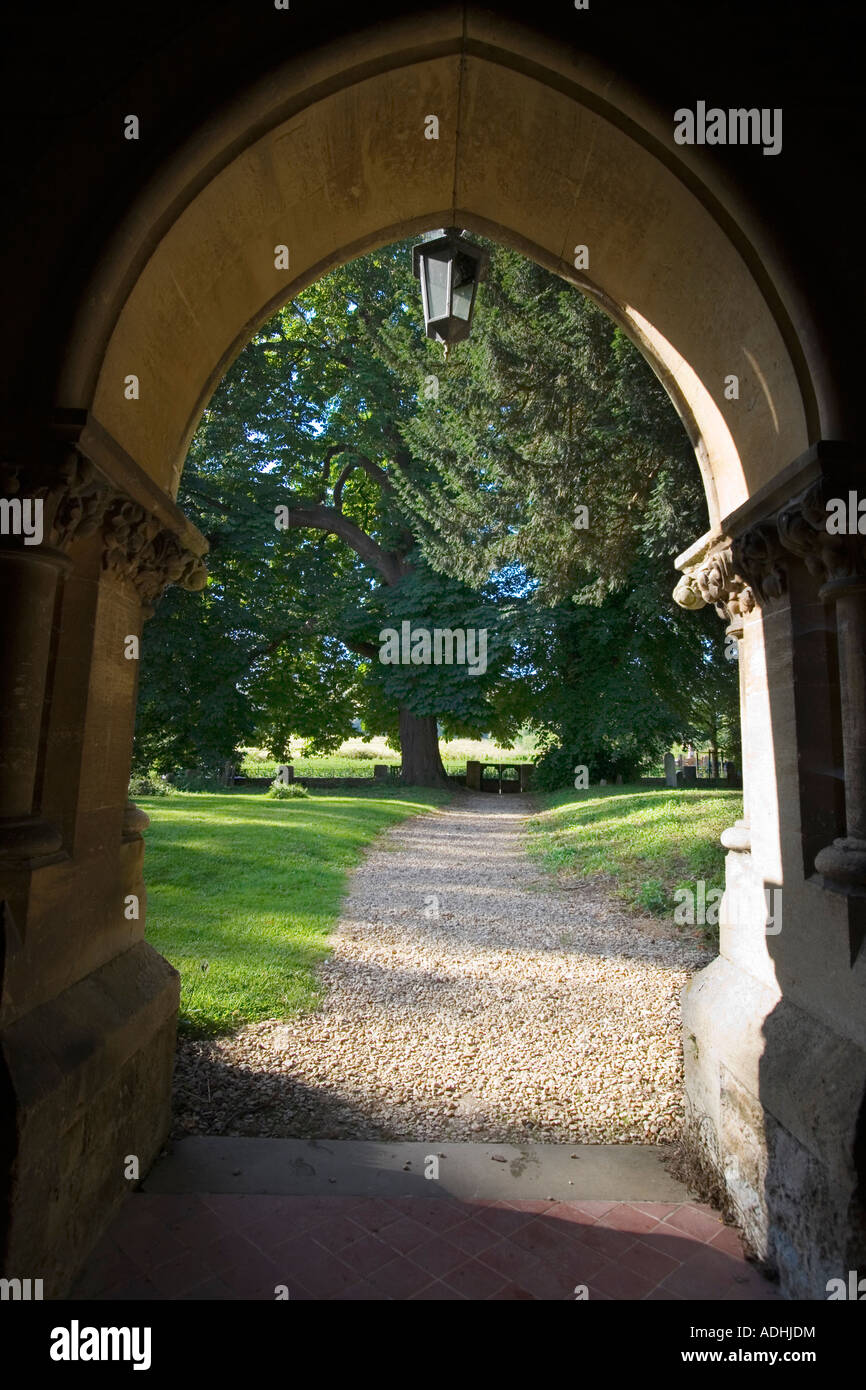 Entrance to St Peter's Church, Long Wittenham Stock Photo - Alamy