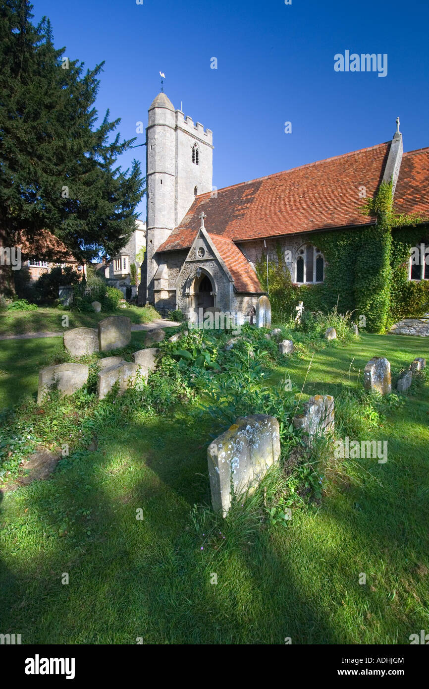 St Peter's Church, Long Wittenham 2- early morning Stock Photo - Alamy
