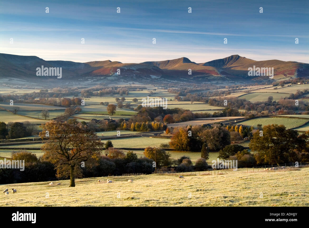 The Brecon Beacons in Autumn, The Brecon Beacons National Park, Wales ...