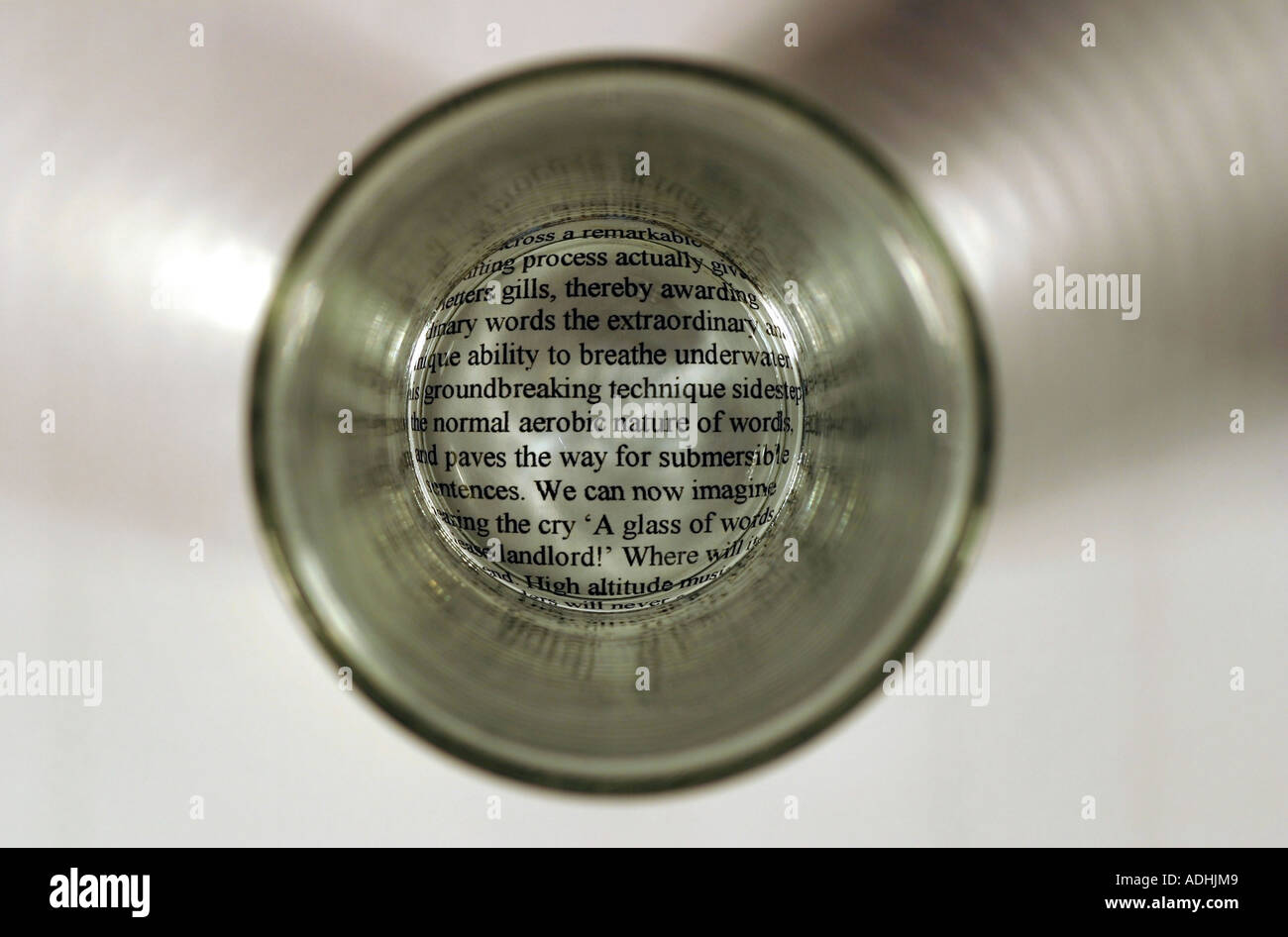 Magnified words hi-res stock photography and images - Alamy