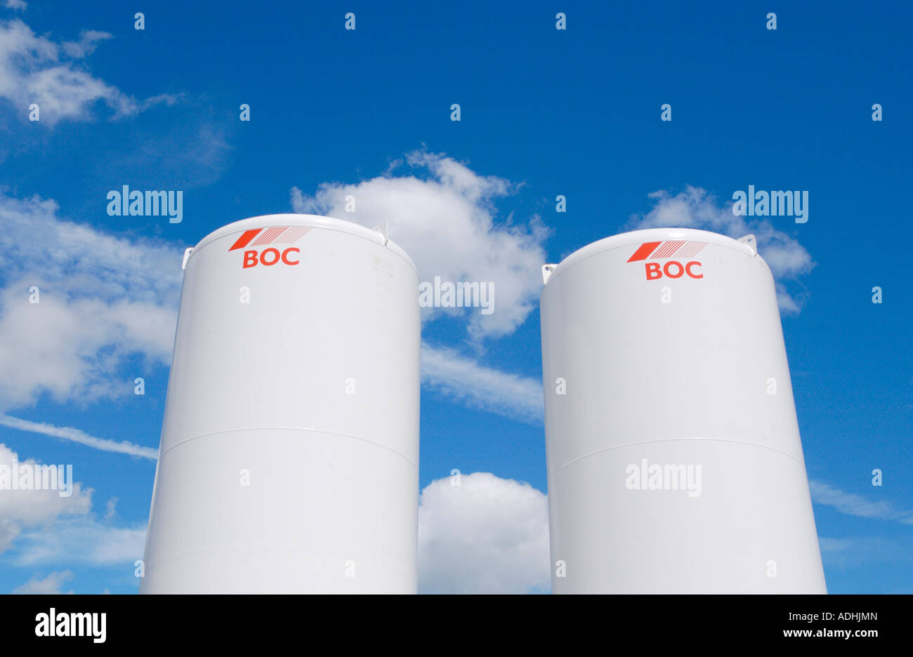 BOC liquid nitrogen tanks at TyreGenics cryogenic tyre recycling plant ...