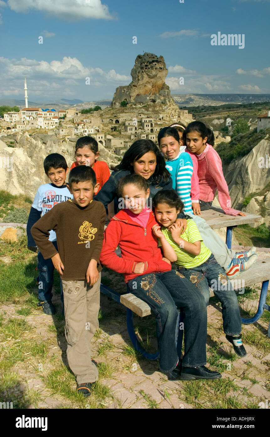 Turkish children of Cappadocia at Ortahisar, Turkey Stock Photo - Alamy