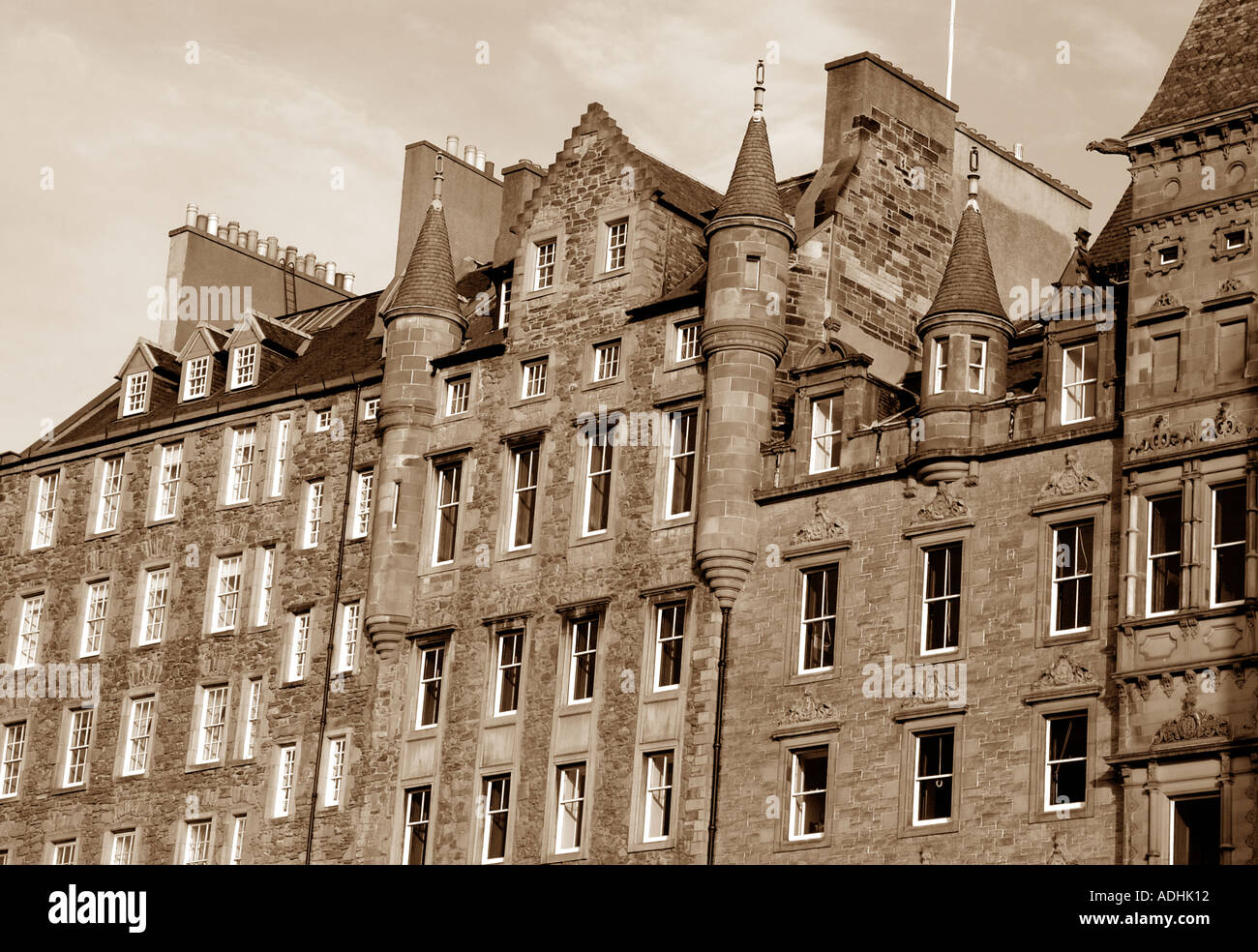 Original High rise buildings in Edinburgh City Centre Scotland Stock ...