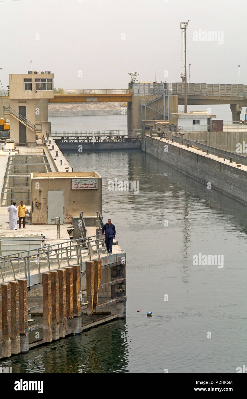 Esna Lock, River Nile, Egypt Stock Photo - Alamy