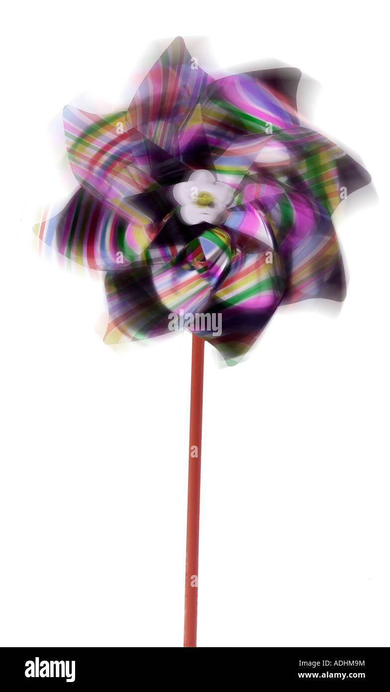 Mylar pinwheel toy Stock Photo - Alamy