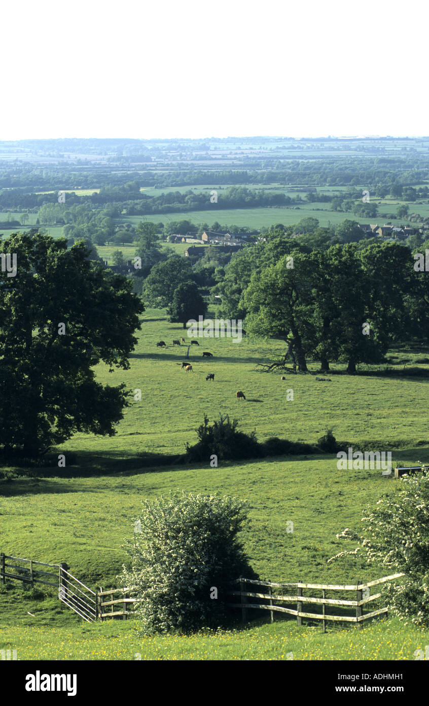 View over Edgehill Battlefield from Edge Hill, Warwickshire, England ...