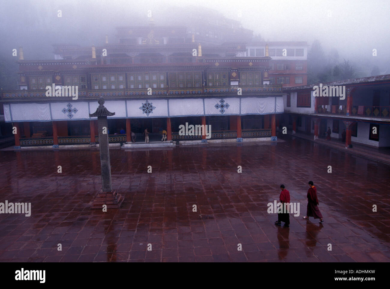 INDIA Sikkim Rumtek Monastery outside the capital Gangtok Stock Photo ...