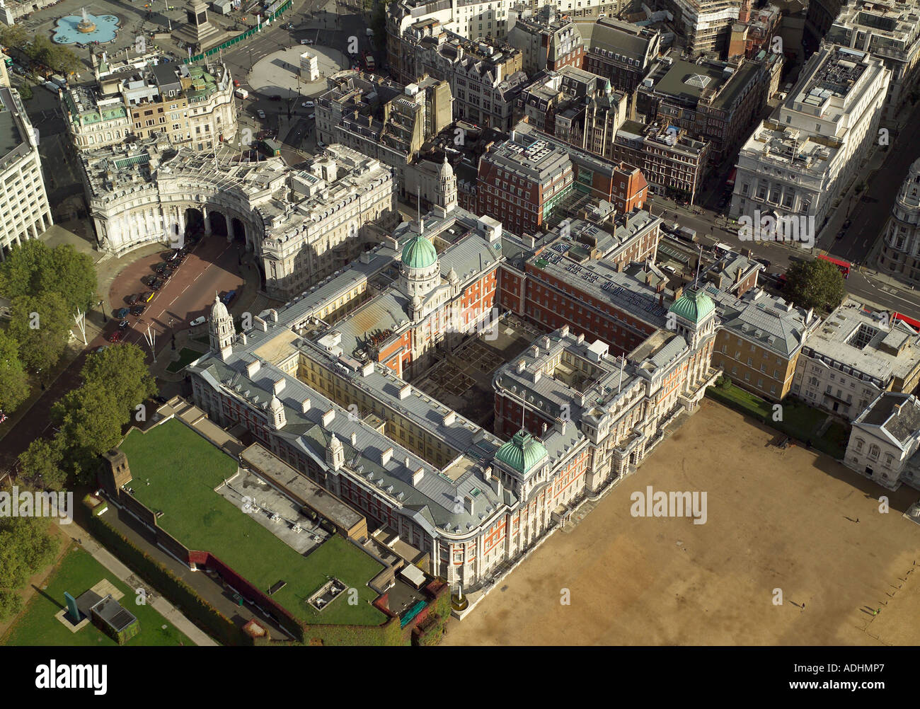 Aerial view of the Old Admiralty Building in London, now used by the ...
