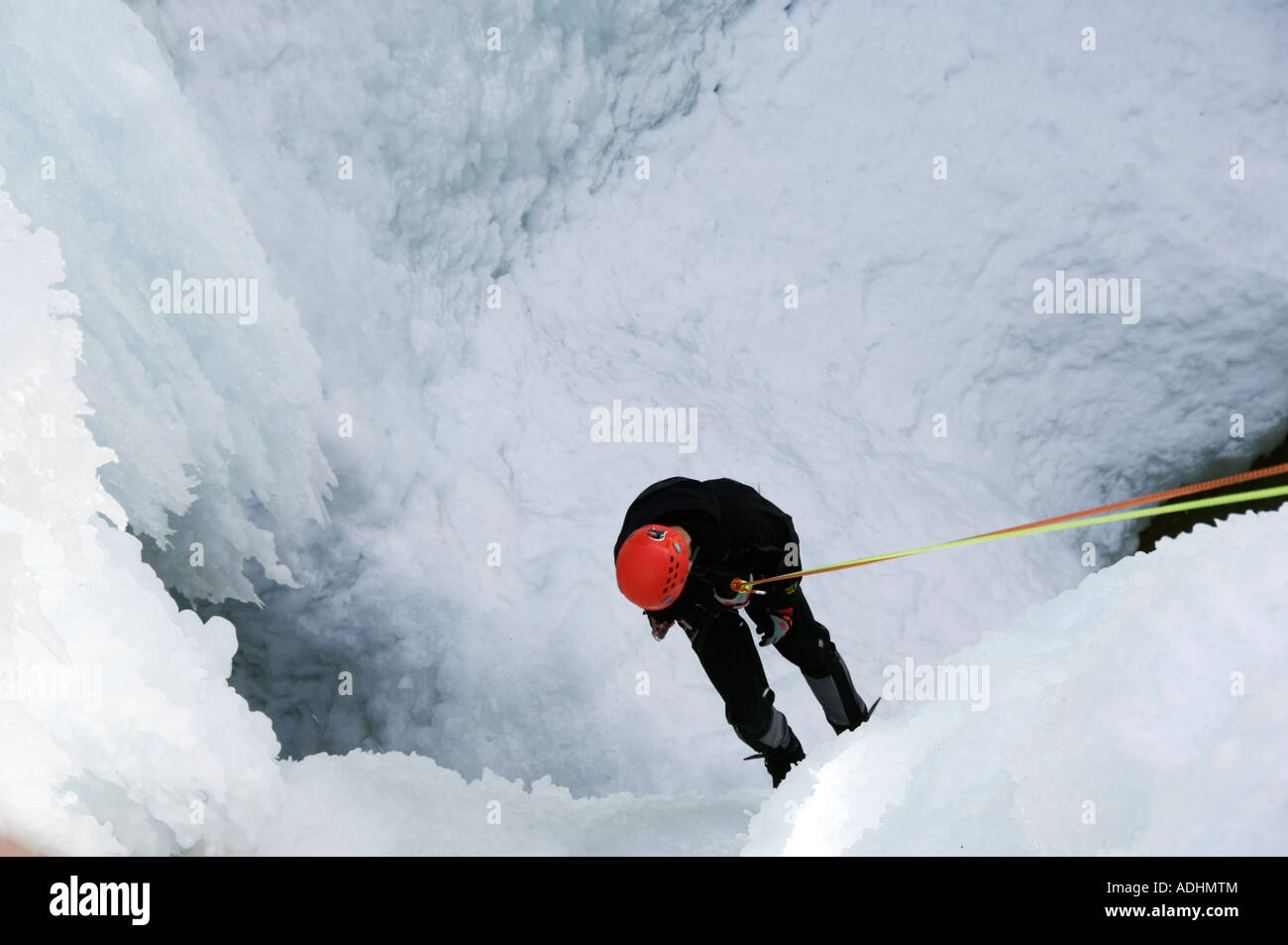 USA Colorado Ouray Box Canyon Ice Park Ice Climbing capital of America ...