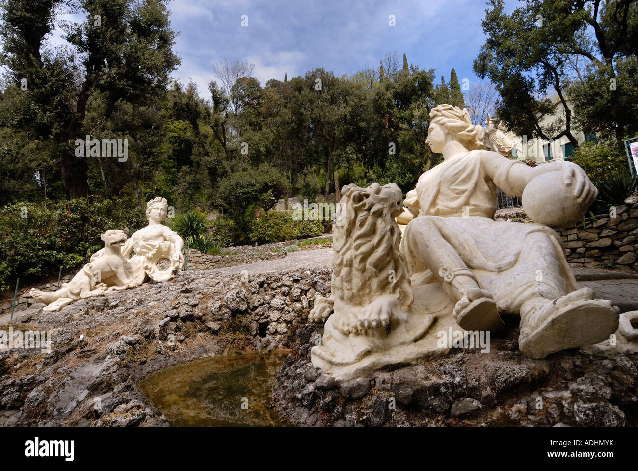 The historic Gardens of villa Garzoni, Collodi, Tuscany, Italy Stock ...