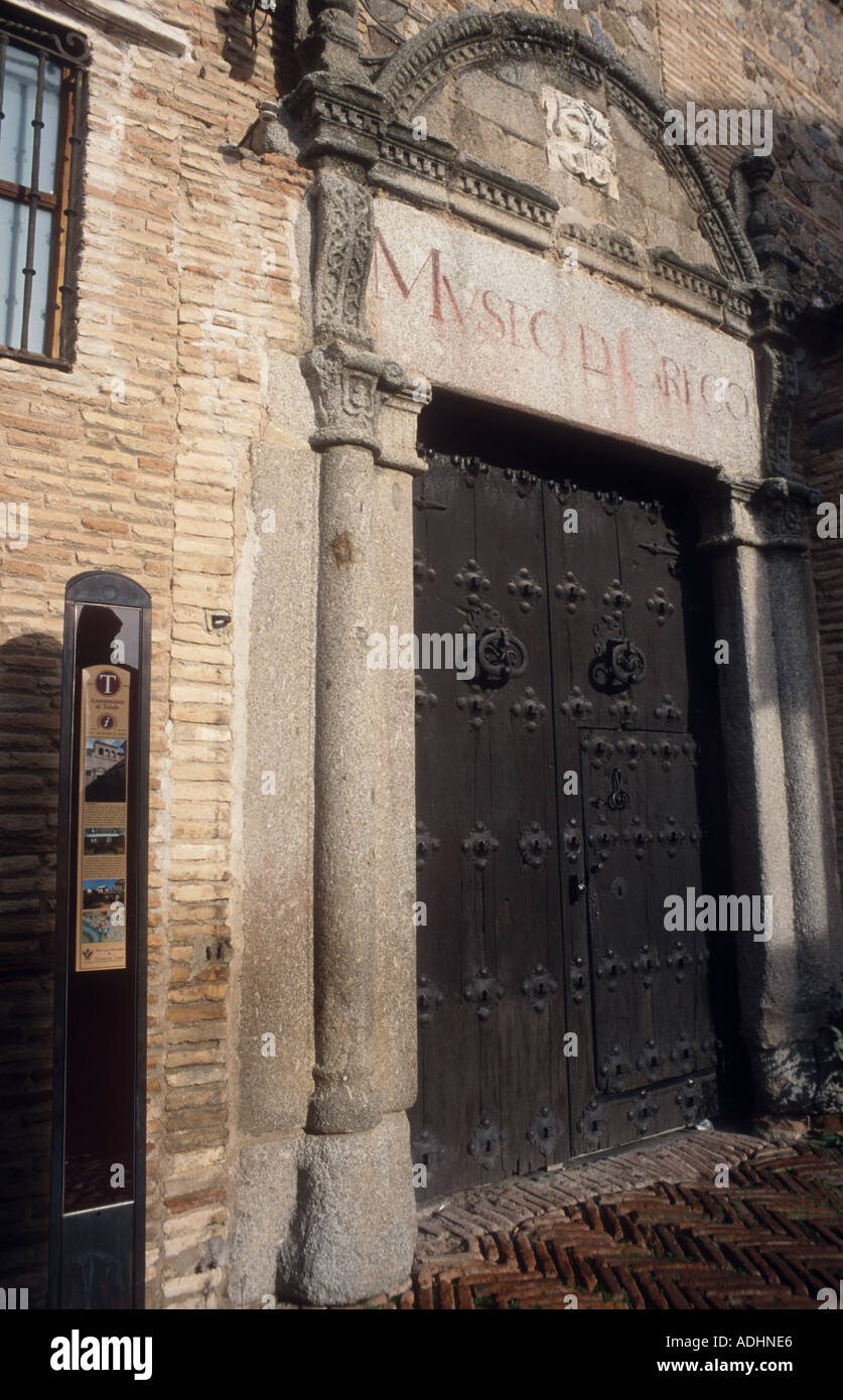 Entrance to the Casa de El Greco House of the painter El Greco Toledo ...