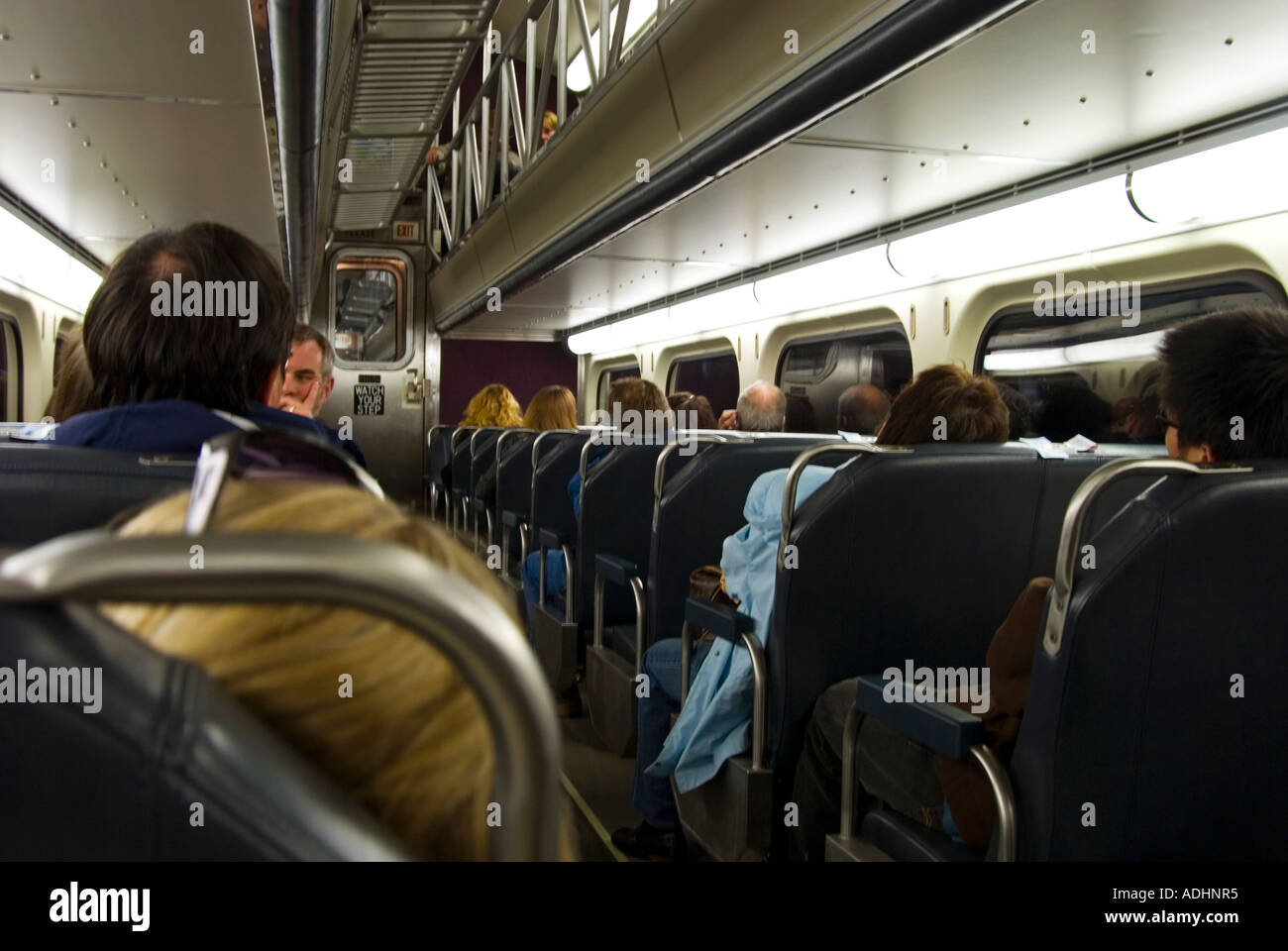 Train Car Interior Stock Photo - Alamy