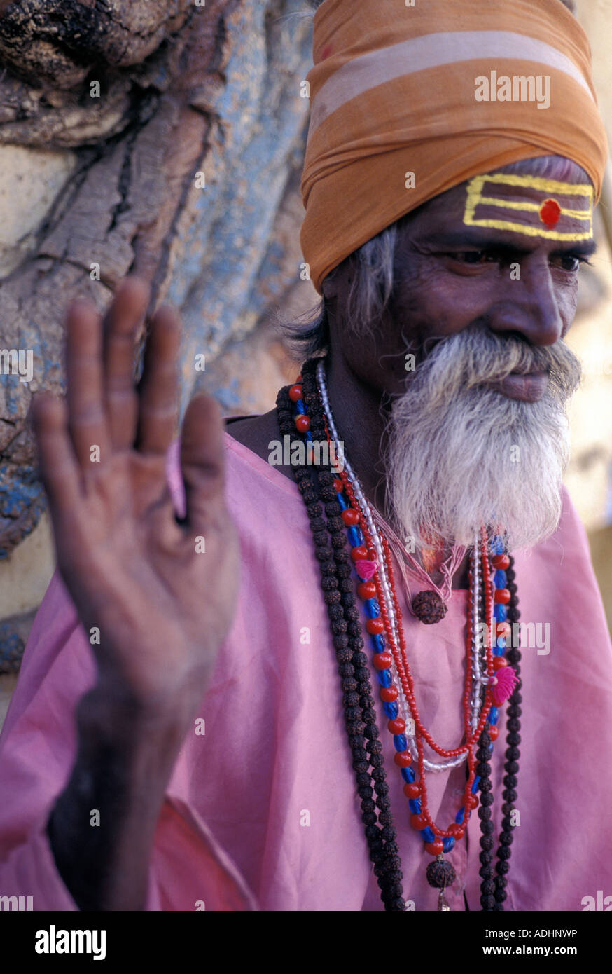 India Varanasi Holy Man Sadhu Stock Photo - Alamy