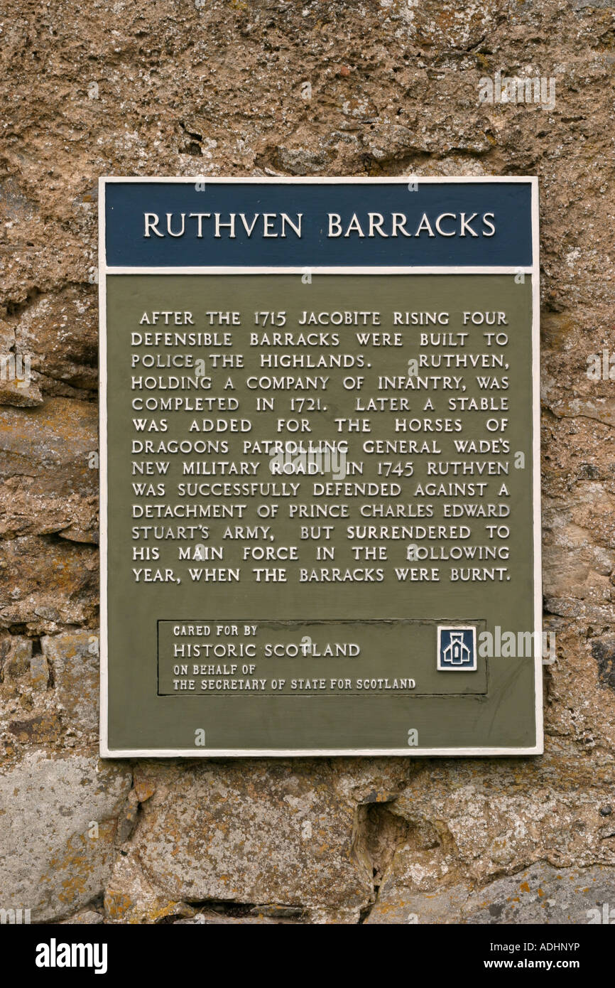 Ruthven Barracks Scotland July 2007 Stock Photo - Alamy