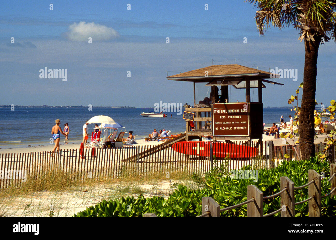 Florida Beach Scene Stock Photo - Alamy