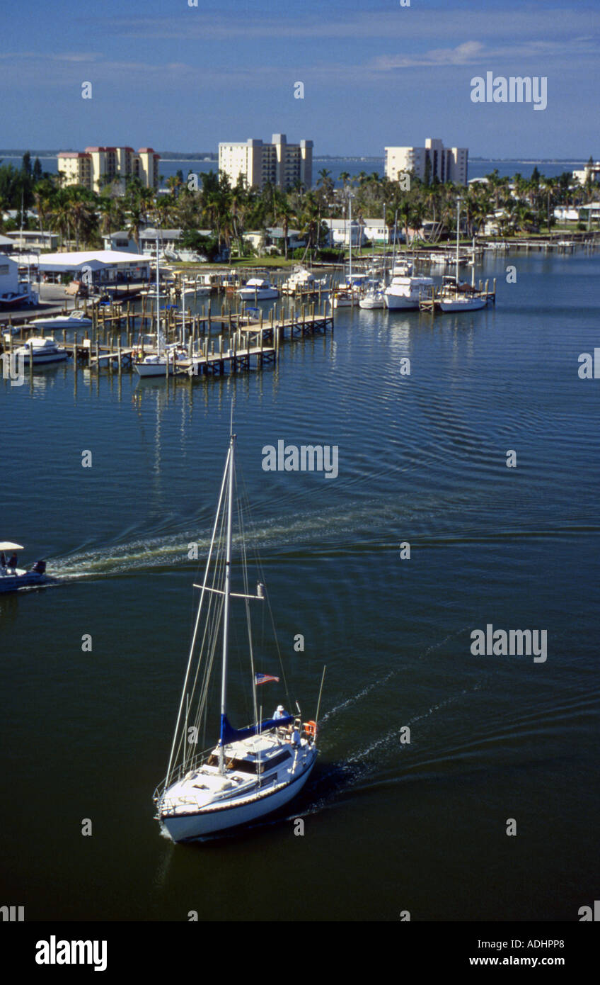 Fort Myers Beach, Florida, Inter-coastal Channel Stock Photo - Alamy