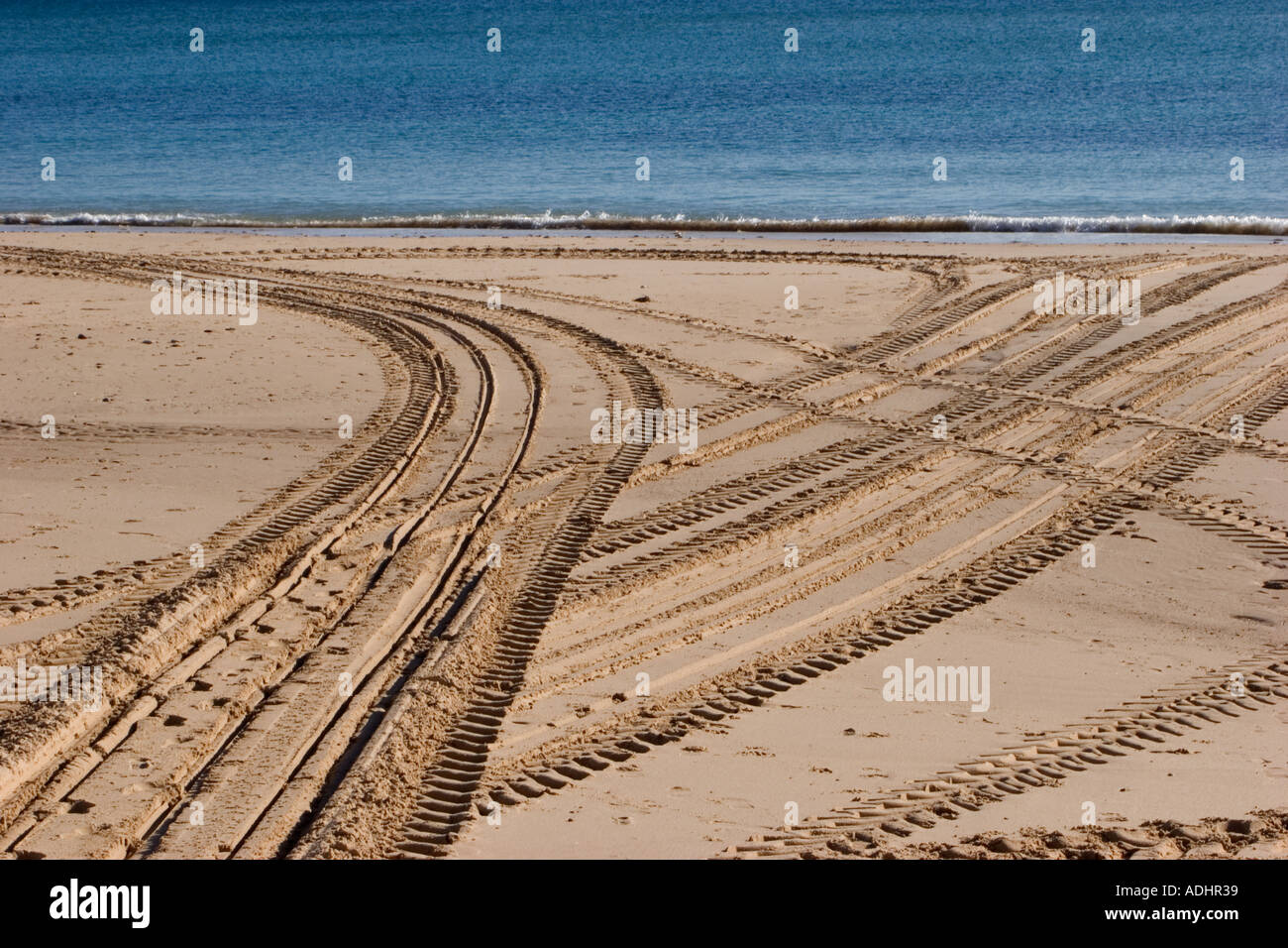 Markings in sand Stock Photo - Alamy
