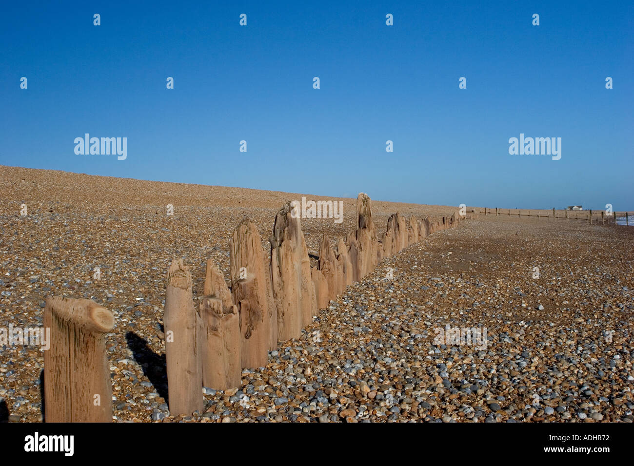 Battered groynes hi-res stock photography and images - Alamy