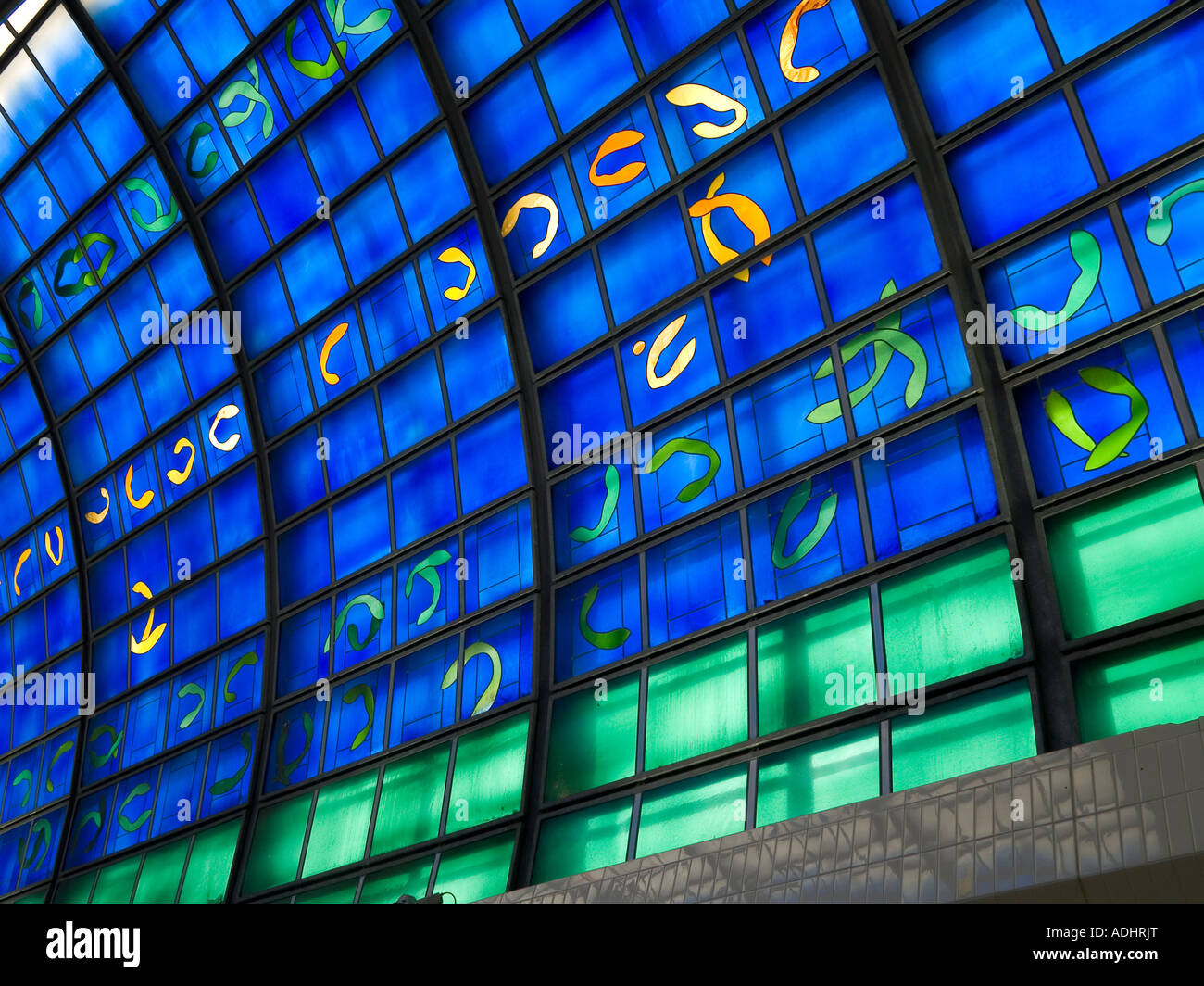 Stained glass roof of the Cavendish Shopping Arcade made from the old ...