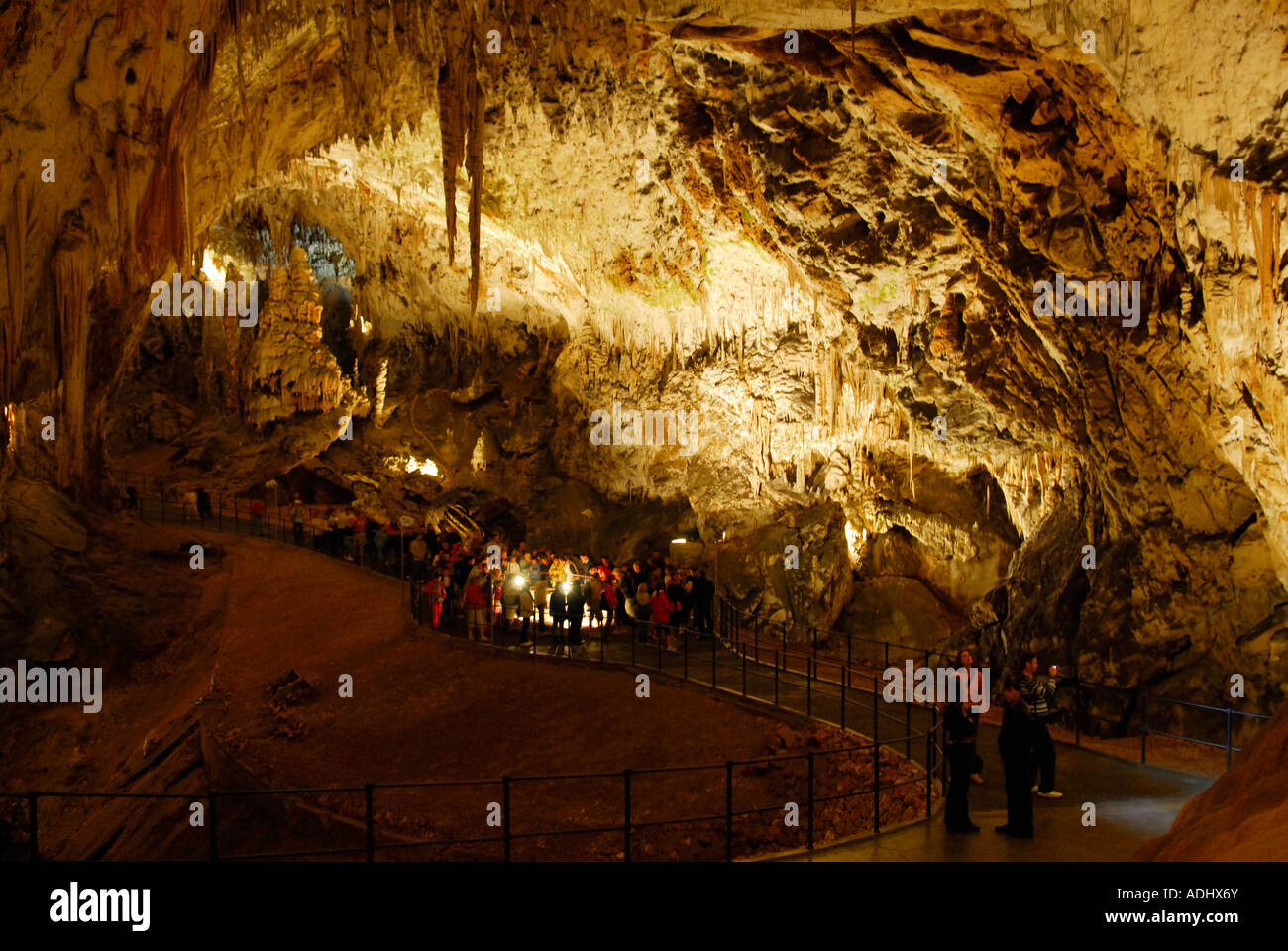 Postojna caves in town of Postojna Slovenia Stock Photo - Alamy
