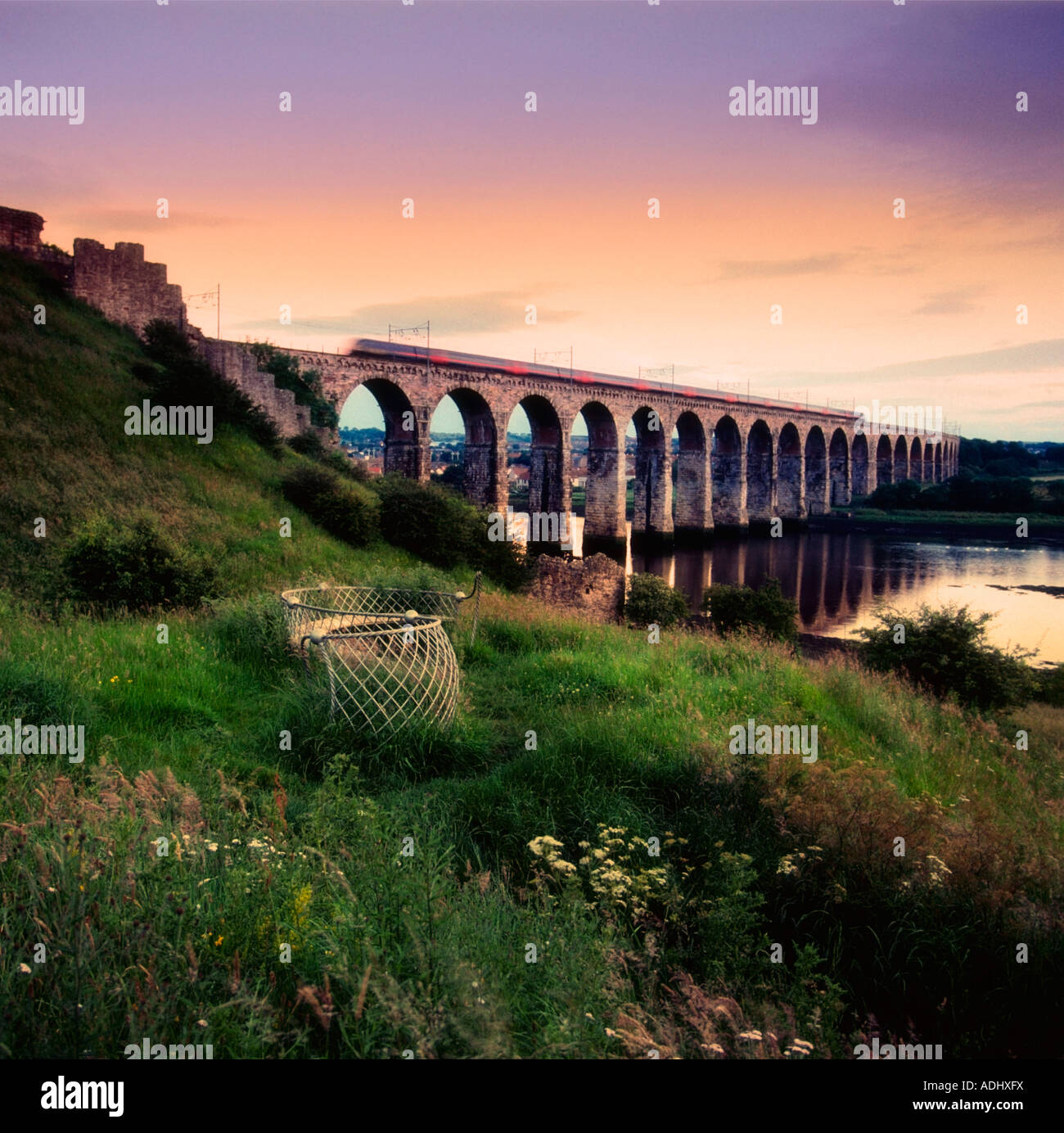 The Royal Border Railway Viaduct at Berwick upon Tweed Stock Photo - Alamy