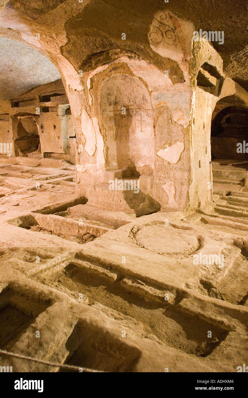 Catacombs San Gennaro Naples Stock Photo - Alamy