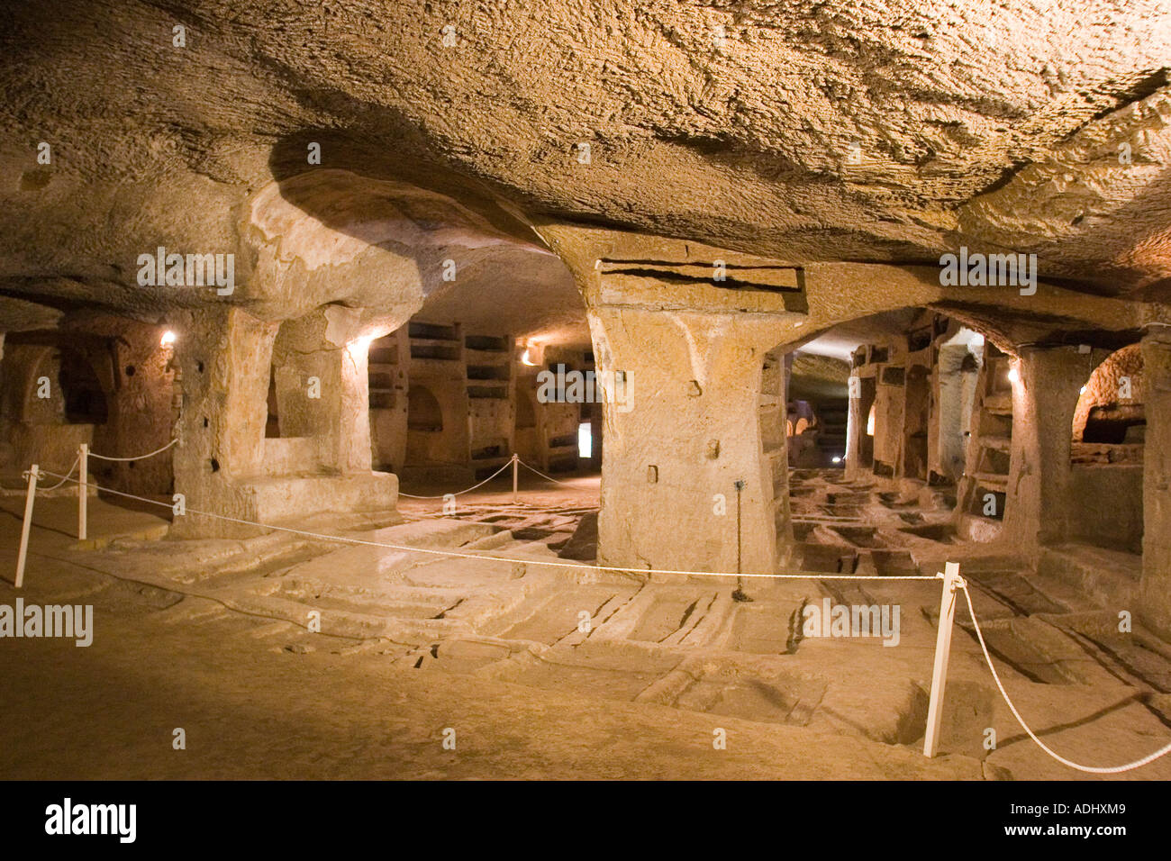 Catacombs San Gennaro Naples Italy Stock Photo - Alamy