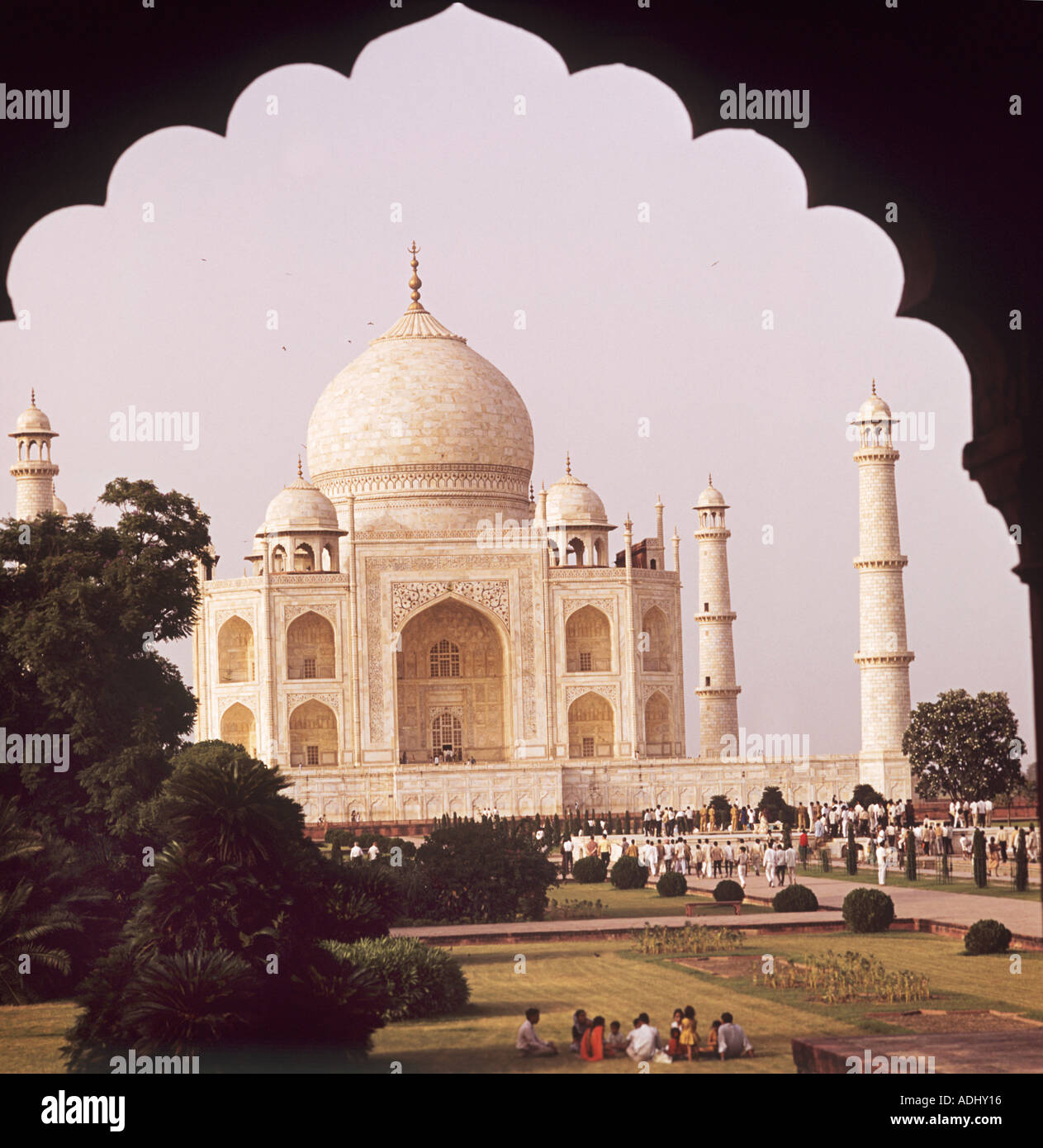 The Taj Mahal at Agra the memorial surpassing all others to the Emperor ...