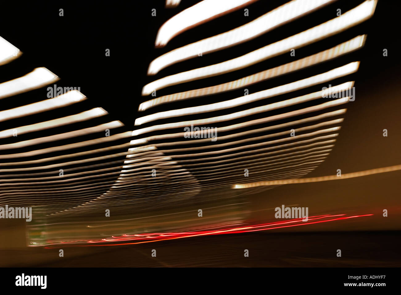 tunnel double zebra light stripes Stock Photo - Alamy