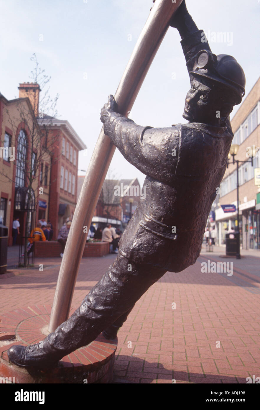 The Arc Miners Sculpture Wrexham North East Wales Stock Photo - Alamy
