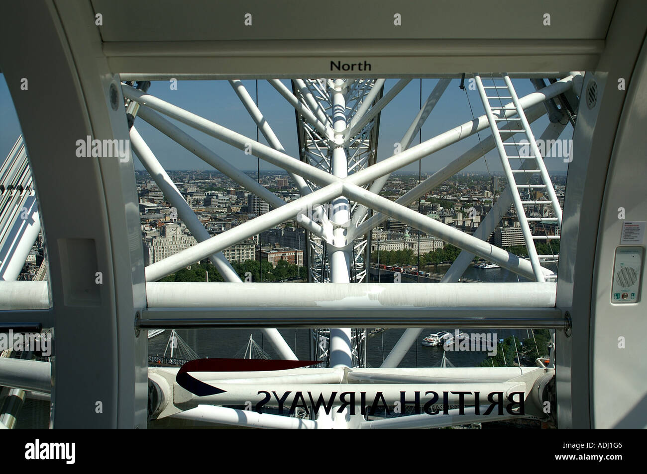 London Eye spokes and wheel River Thames England UK Stock Photo - Alamy
