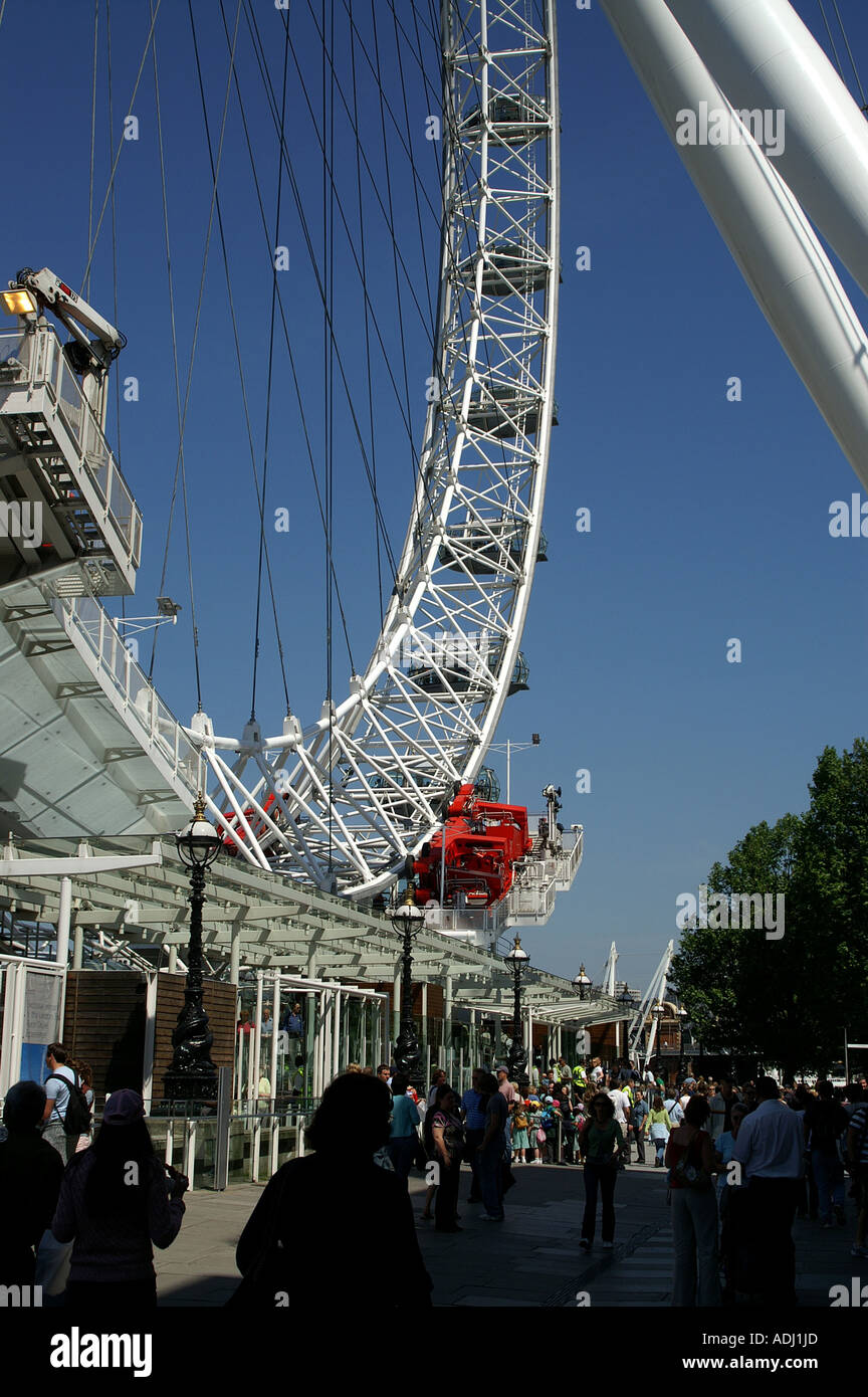 London Eye spokes and wheel England UK Stock Photo - Alamy