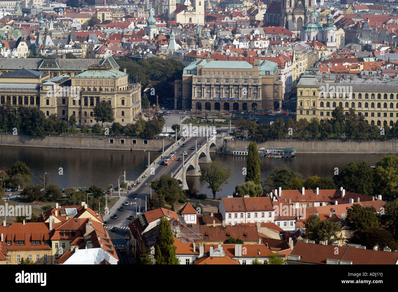 Prague rooftop view Czech Republic Stock Photo - Alamy
