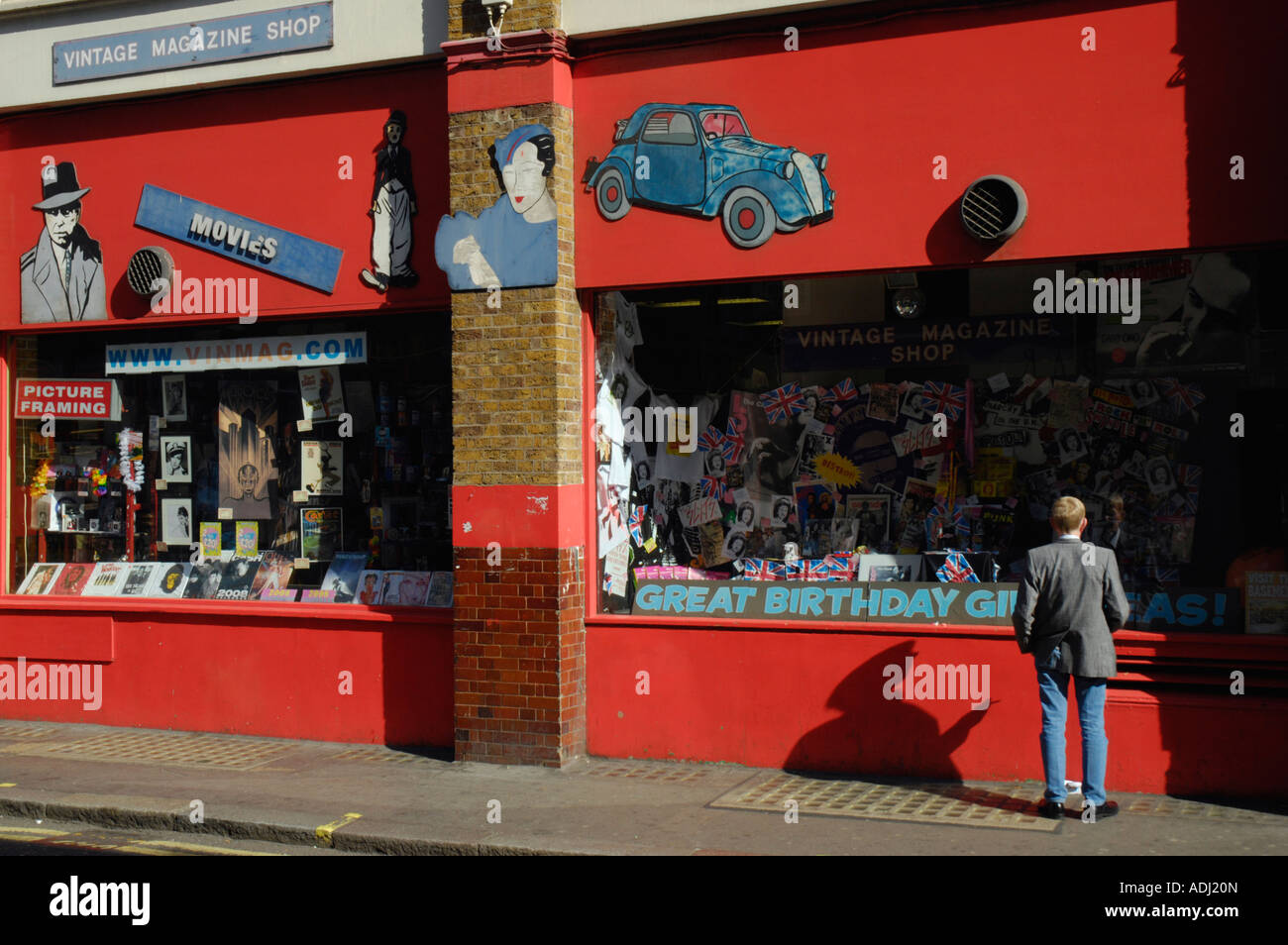 Vintage Magazine Shop Brewer Street Soho London Stock Photo - Alamy