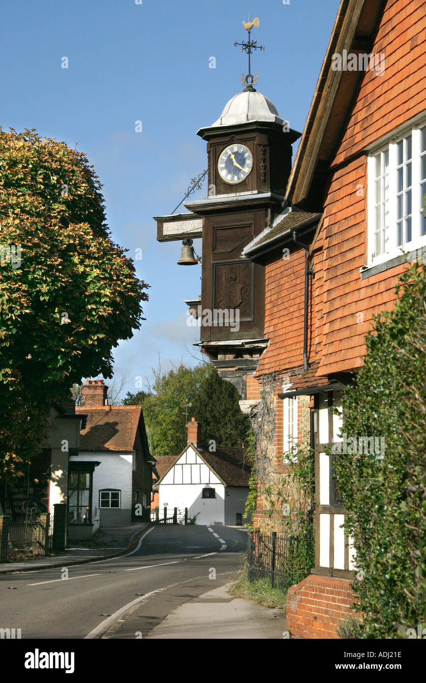 Abinger Hammer Clock Guildford Surrey England UK Stock Photo - Alamy