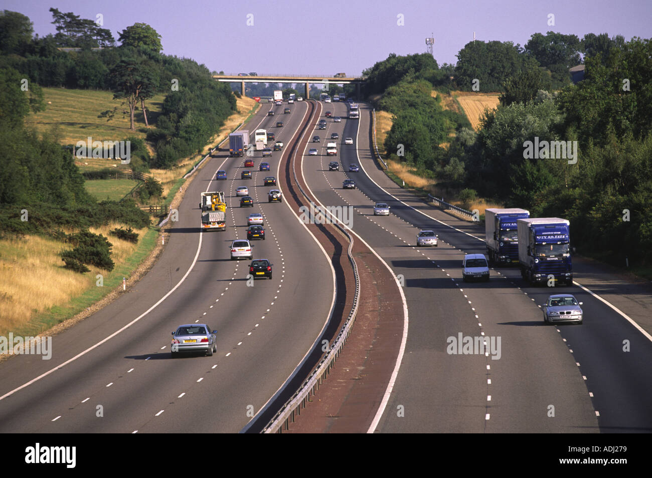 M40 Motorway near Banbury Oxfordshire England UK Stock Photo - Alamy