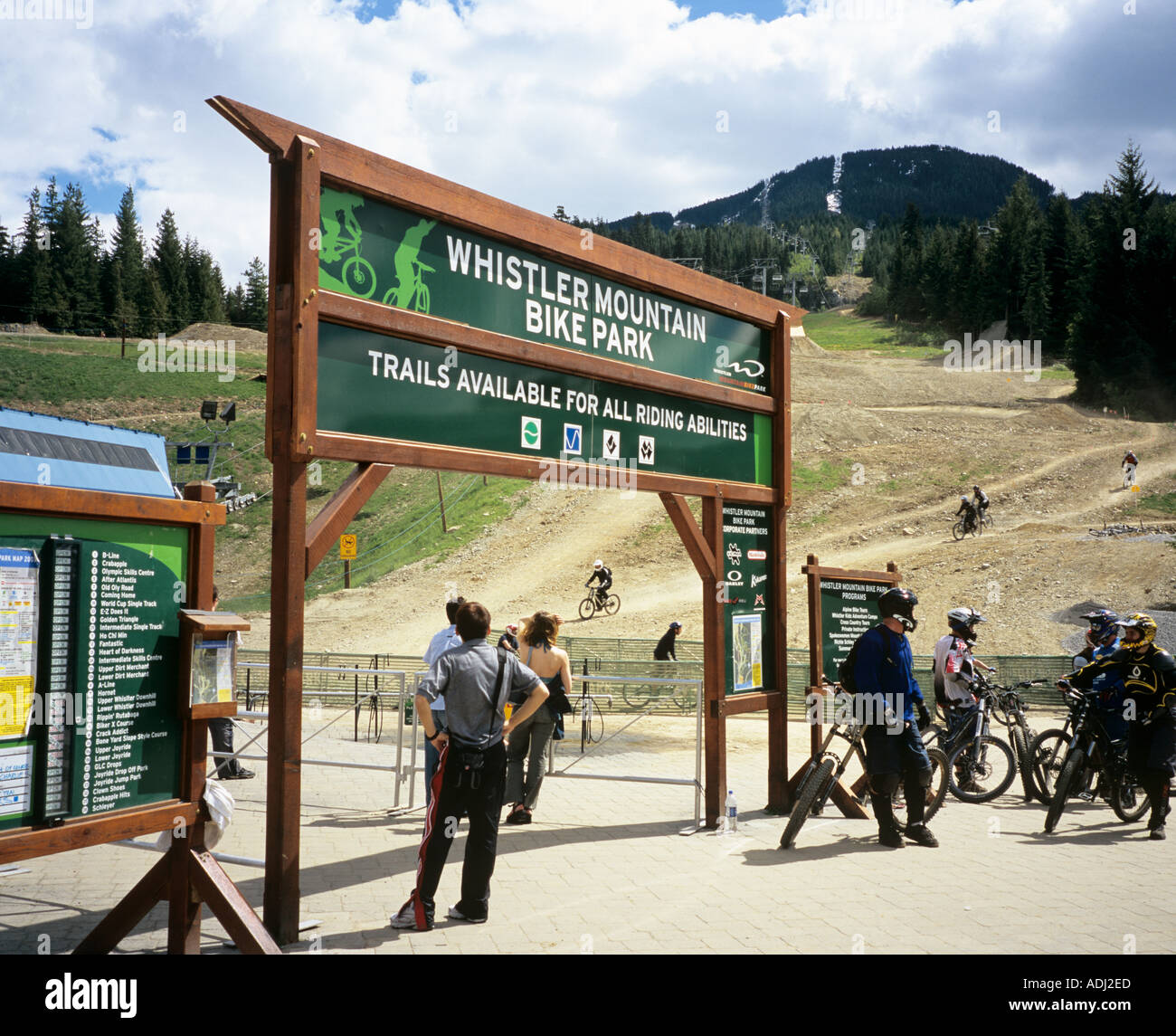 Whistler Mountain Bike Park starting point for 200 kilometers of trails ...